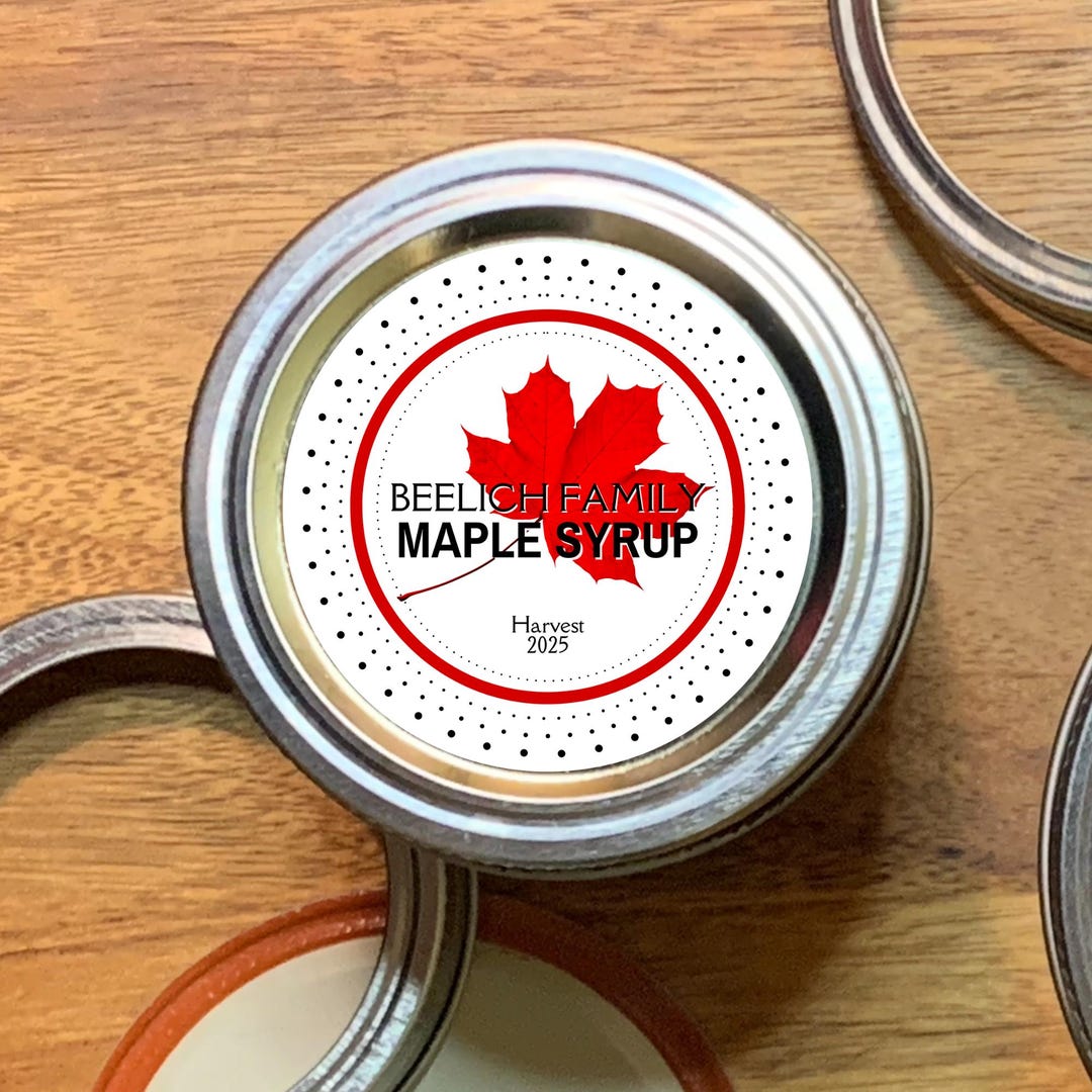 Maple Syrup Labels - Custom Stickers for Homemade Maple Syrup, Kitchen ...