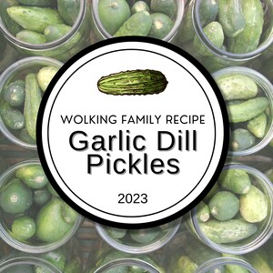 PICKLE JAR LABELS Round Labels for Pickles Chutney Pickled - Etsy