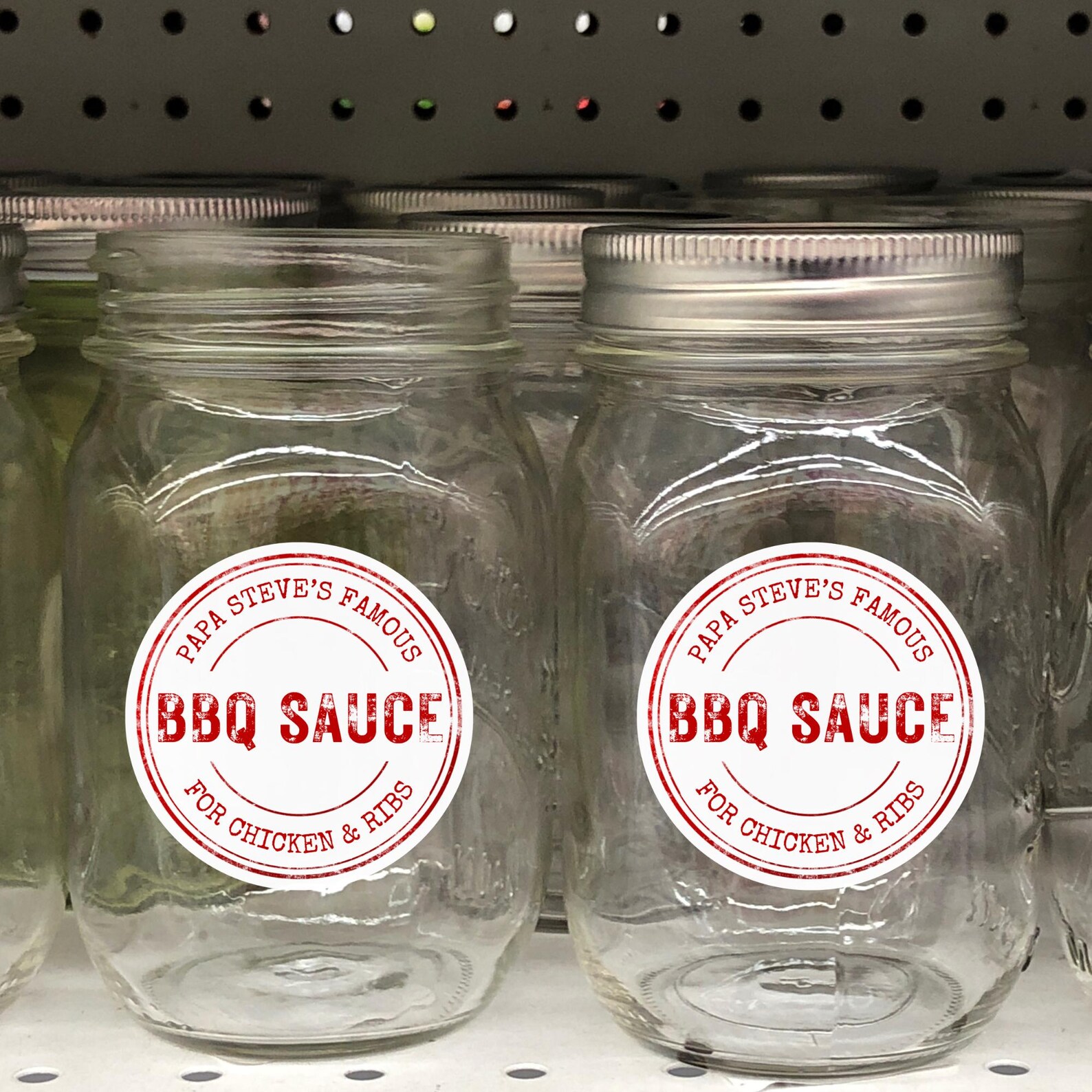 BBQ Sauce Labels - Customized Stickers - Etsy