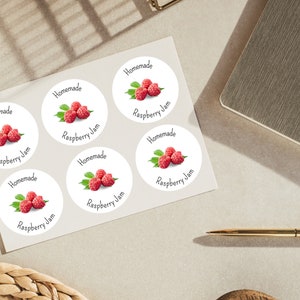 Raspberry Jam Labels - Ready to Ship - Canning Labels - Etsy