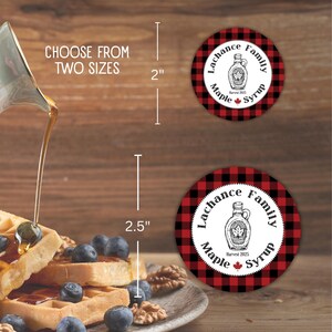 Maple Syrup Labels - Personalized Stickers for Homemade Maple Syrup ...