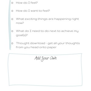 Simple Daily Journal Pages - Etsy