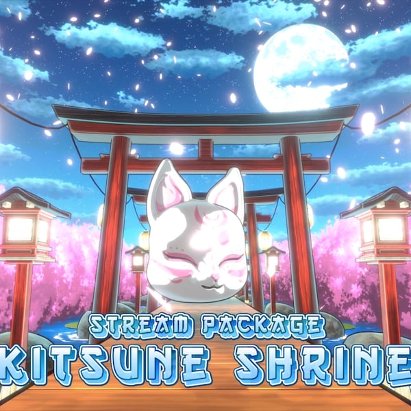 Kitsune Twitch Overlay - Etsy