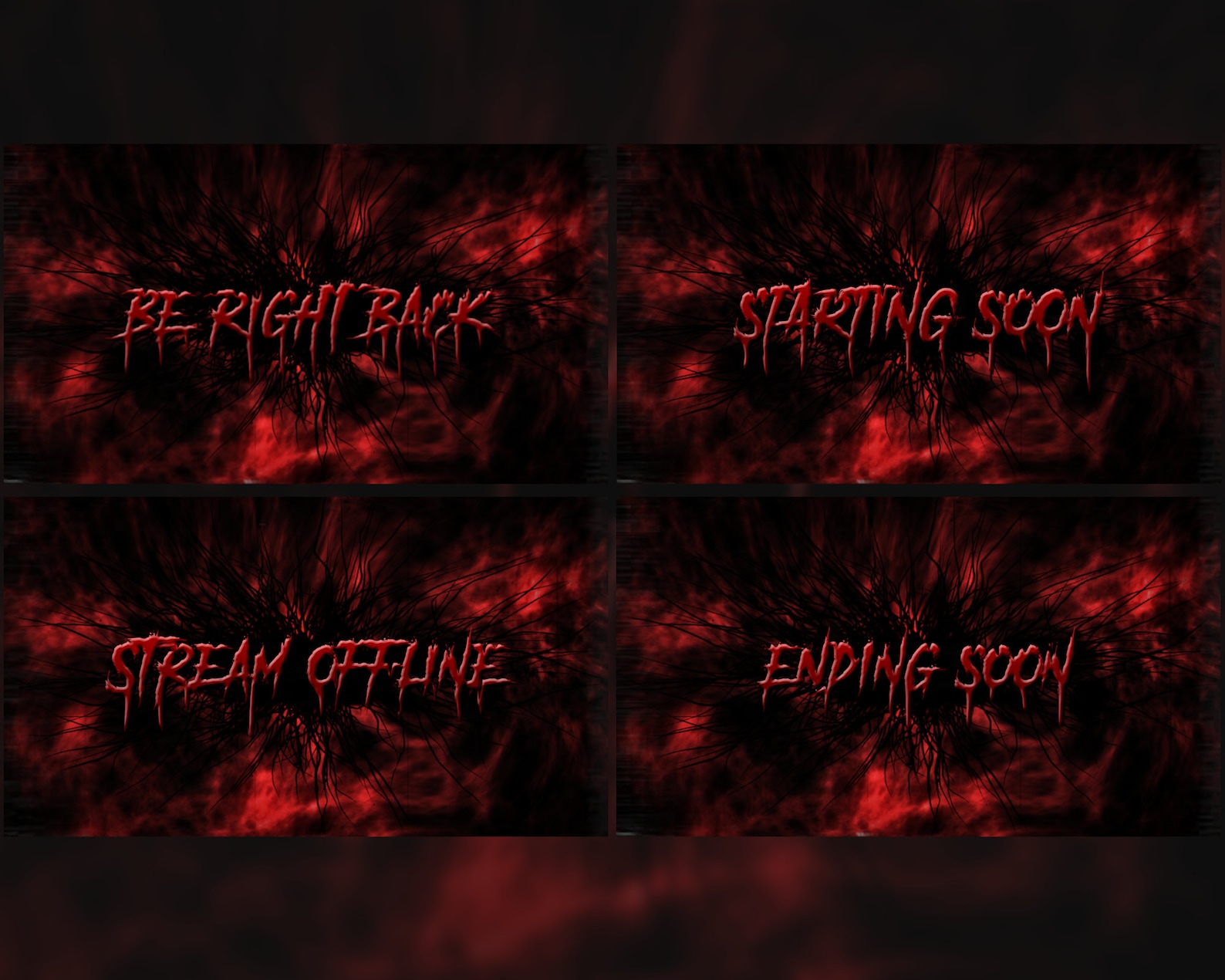 Animated Bloody | Horror Twitch Overlay Package - Screens, Alerts ...
