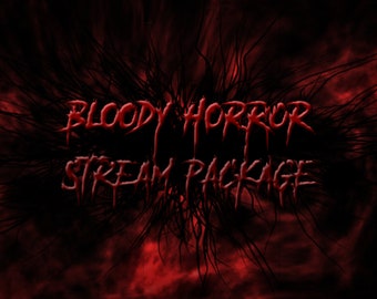 Animated Bloody Stream Overlay / Full Twitch Pack / Dark - Red ...