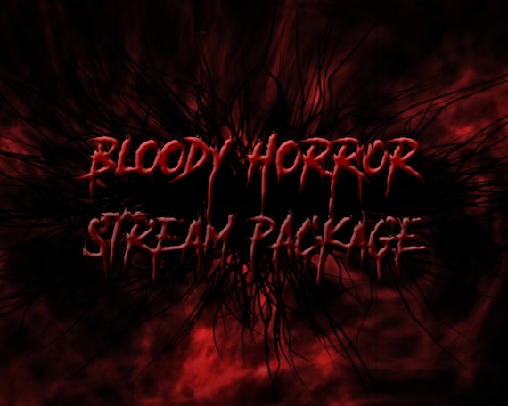 Animated Bloody Horror Twitch Overlay Package Screens - Etsy