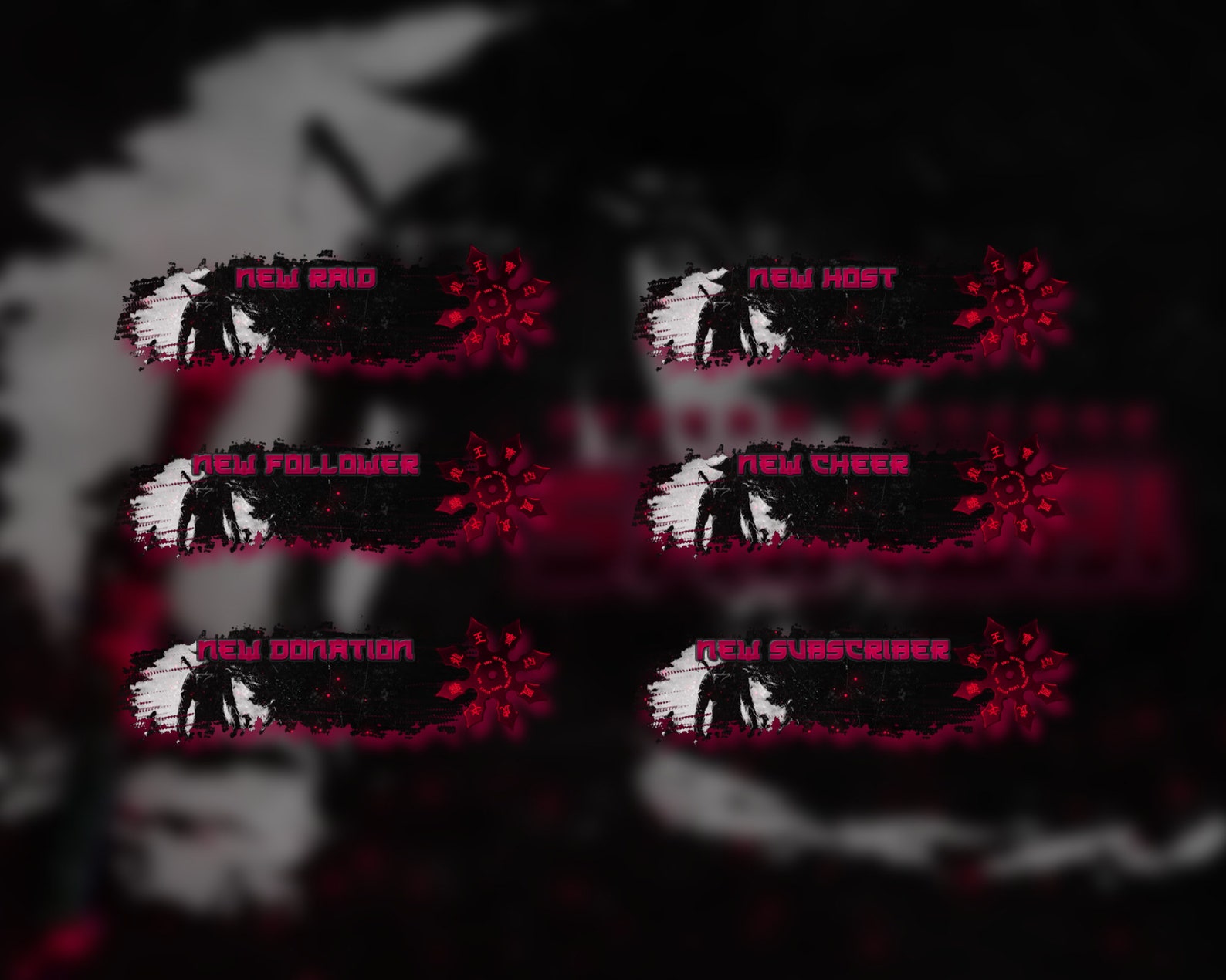 Shinobi | Ninja Animated Stream Overlay Package | Screens, Alerts ...