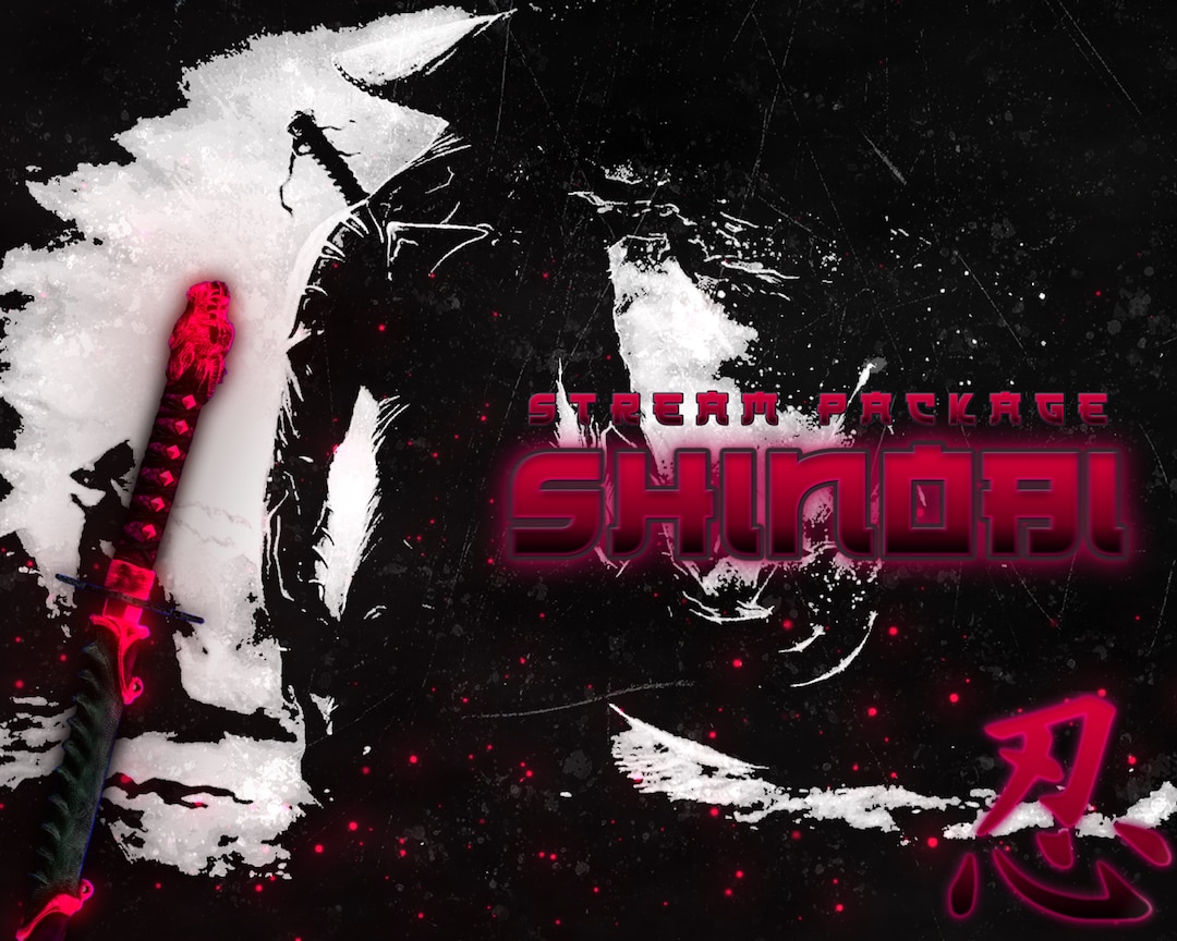 Shinobi | Ninja Animated Stream Overlay Package | Screens, Alerts ...