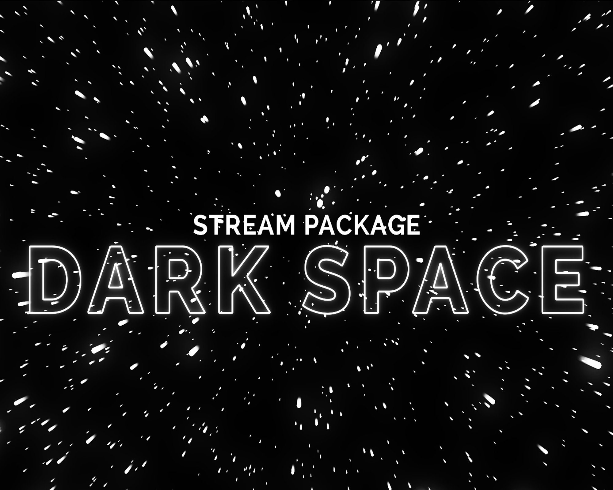 Dark Space Animated Stream Overlay Package | Screens, Alerts, Webcam ...
