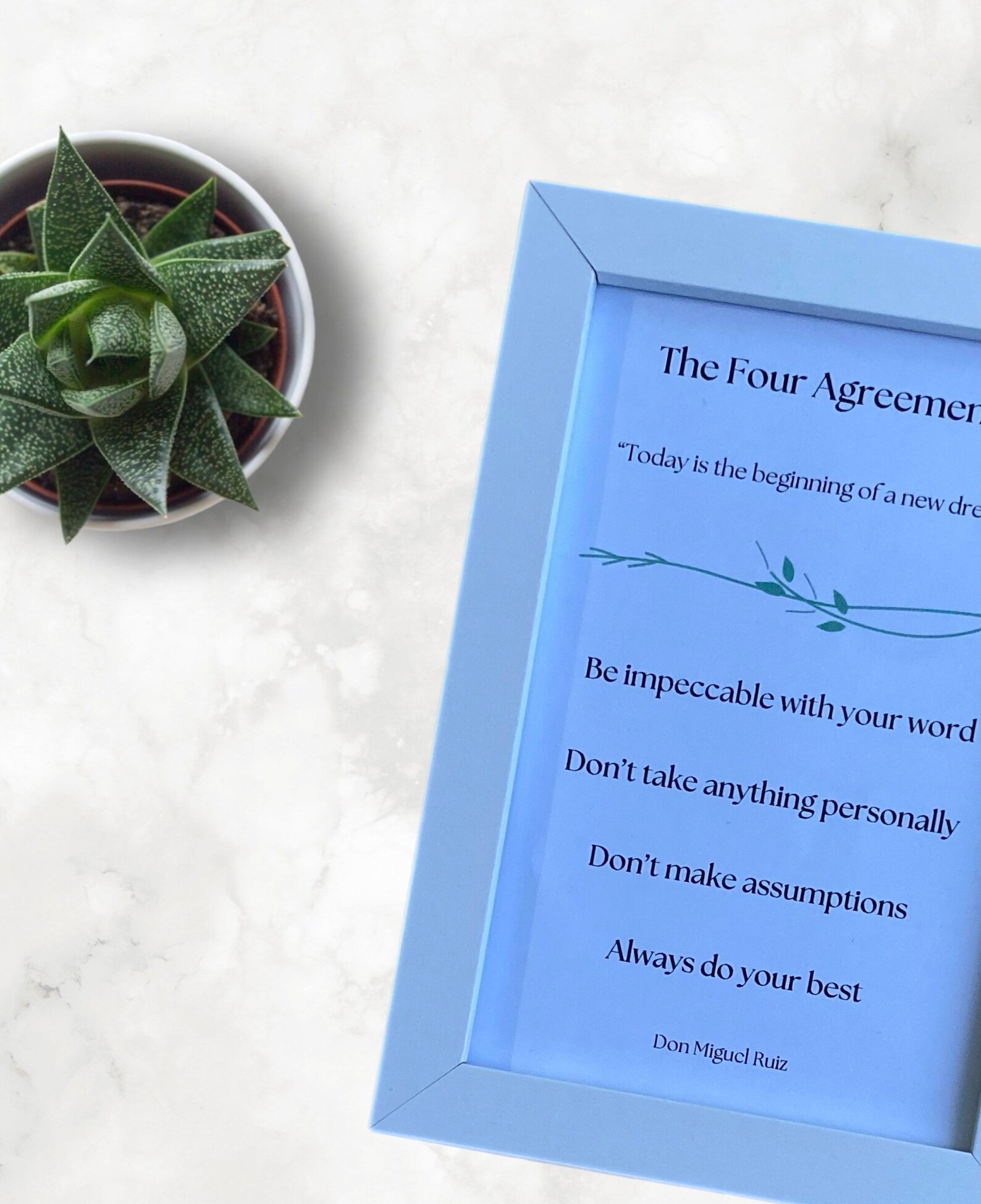The Four Agreements Print Out - Etsy