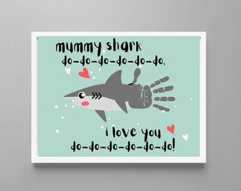 Happy Mothers Day Handprint Craft Art, Keepsake Gift for Mom, Mothers ...