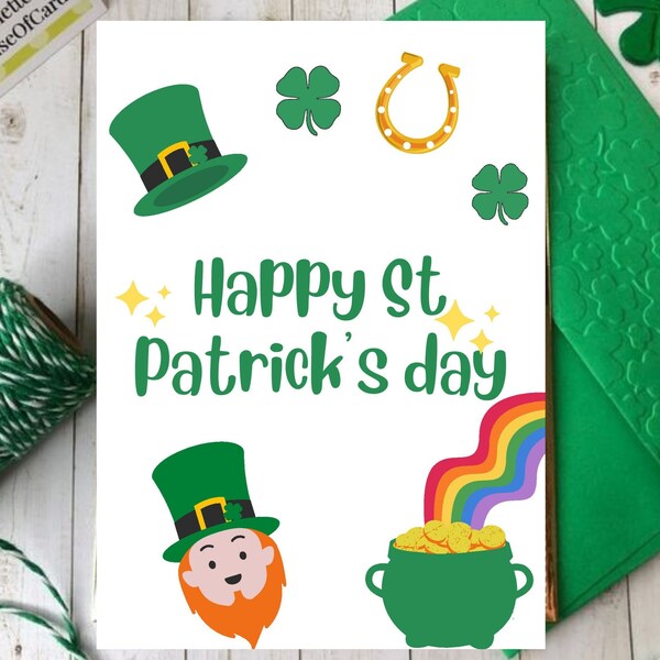 St Patricks Day Card - Etsy