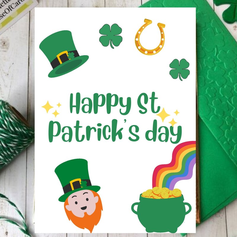 St Patricks Day Card - Etsy