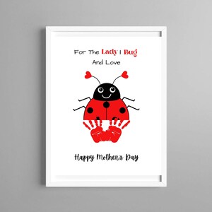 Happy Mothers Day Handprint Craft Art, Keepsake Gift for Mom, Mothers ...