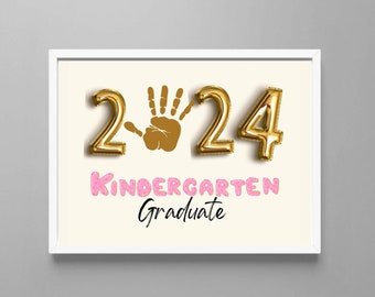 Kindergarten Graduation Preschool Handprint Art Craft, Handprint ...