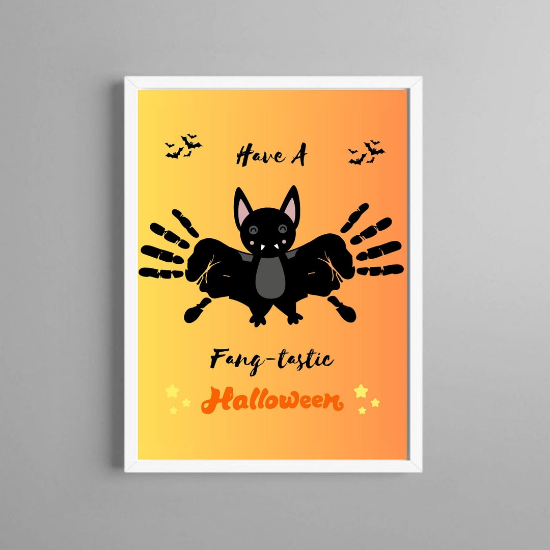 Halloween Handprint Craft, Halloween Crafts, Halloween Handprint Art ...