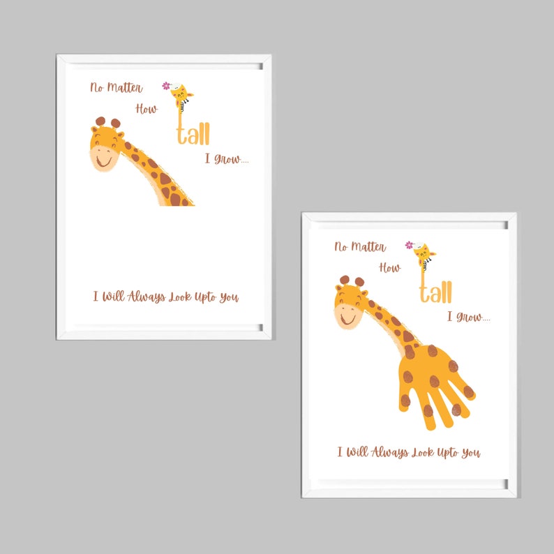 Happy Fathers Day Handprint Craft Art Keepsake Gift for - Etsy