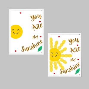 Happy Fathers Day Handprint Craft Art, Keepsake Gift for Daddy, Fathers ...