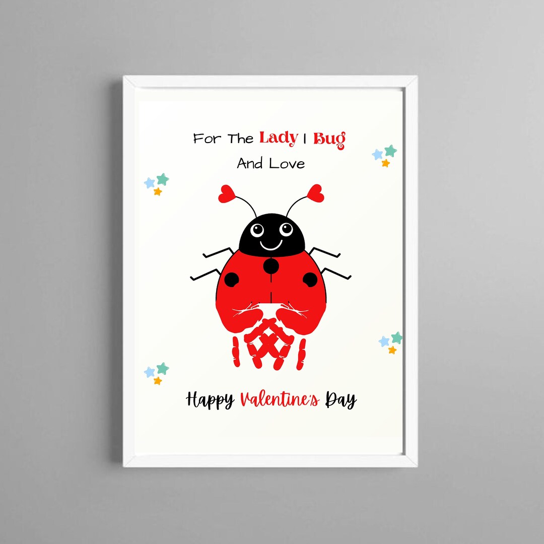Valentine's Day Handprint Footprint Art Craft, DIY Craft Card for Kids ...