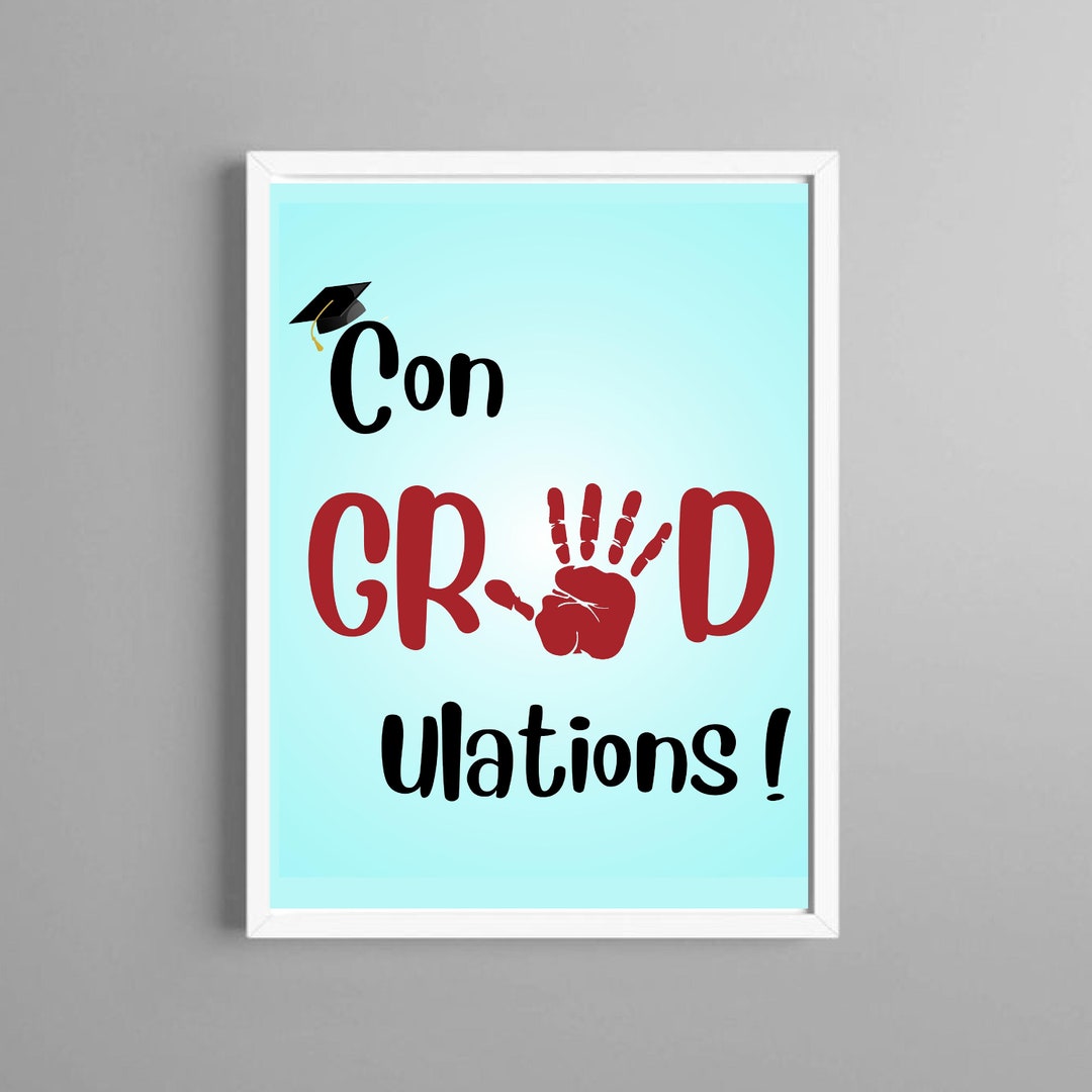 Kindergarten Graduation Handprint Art Craft, Handprint Footprint Craft ...