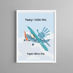 Happy Fathers Day Handprint Craft Art, I Love You This Much, DIY ...