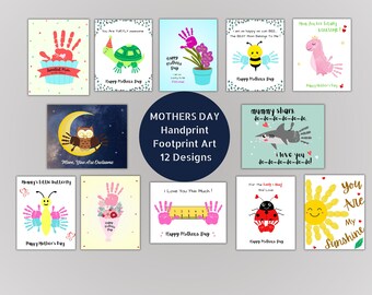 Mother's Day Bundle, Handprint Art Craft, Gift for Mother, DIY Craft ...