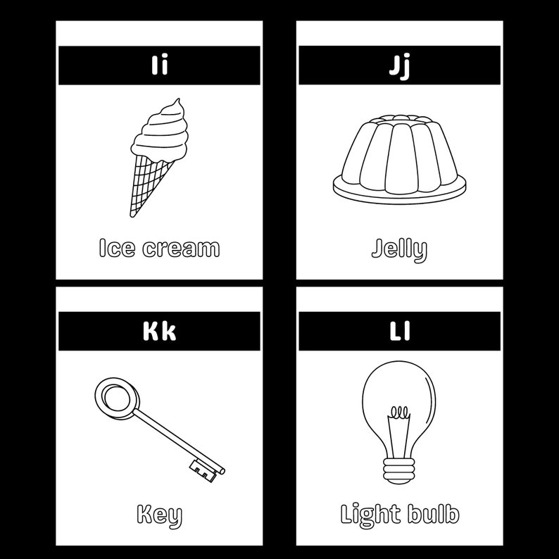 26 Printable Alphabet Coloring Pages Worksheet, 26 Pages Alphabet ...