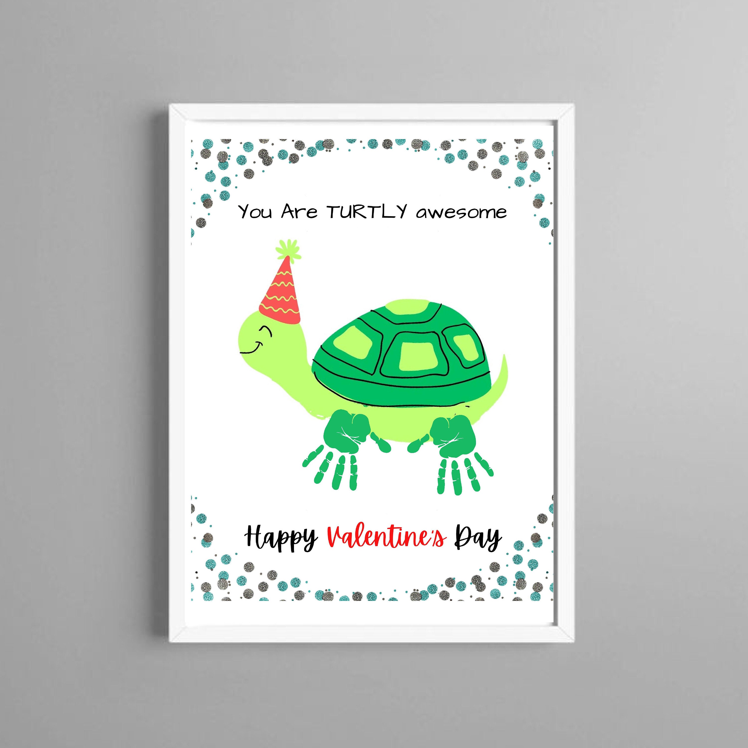 Valentine's Day Handprint Footprint Art Craft, DIY Craft Card for Kids ...