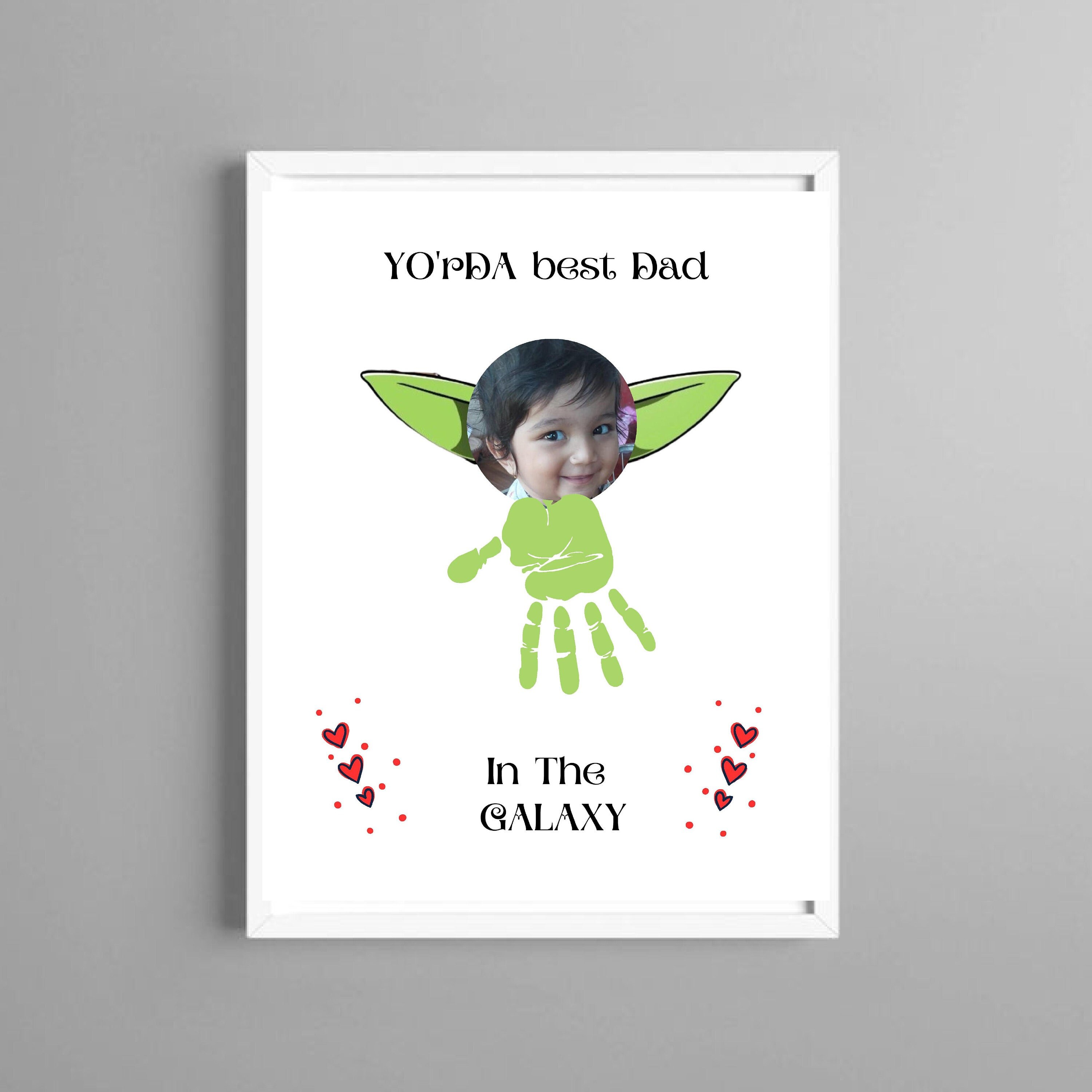 Happy Fathers Day Handprint Craft Art, Keepsake Gift for Daddy, Fathers ...