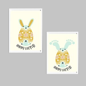 Easter Handprint Footprint Craft Bundle, Printable Handprint Footprint ...