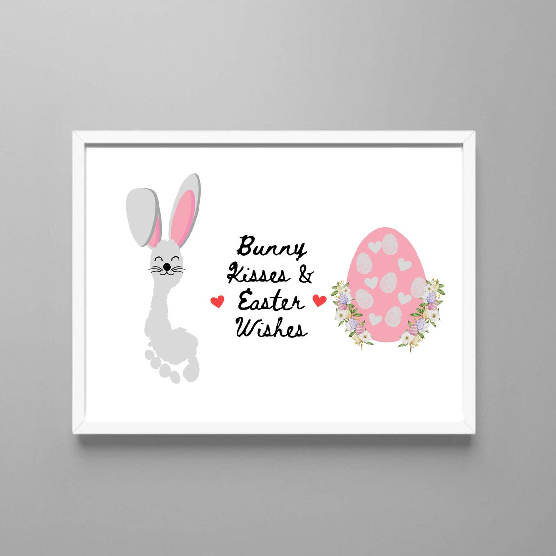 Easter Handprint Footprint Craft Bundle, Printable Handprint Footprint ...