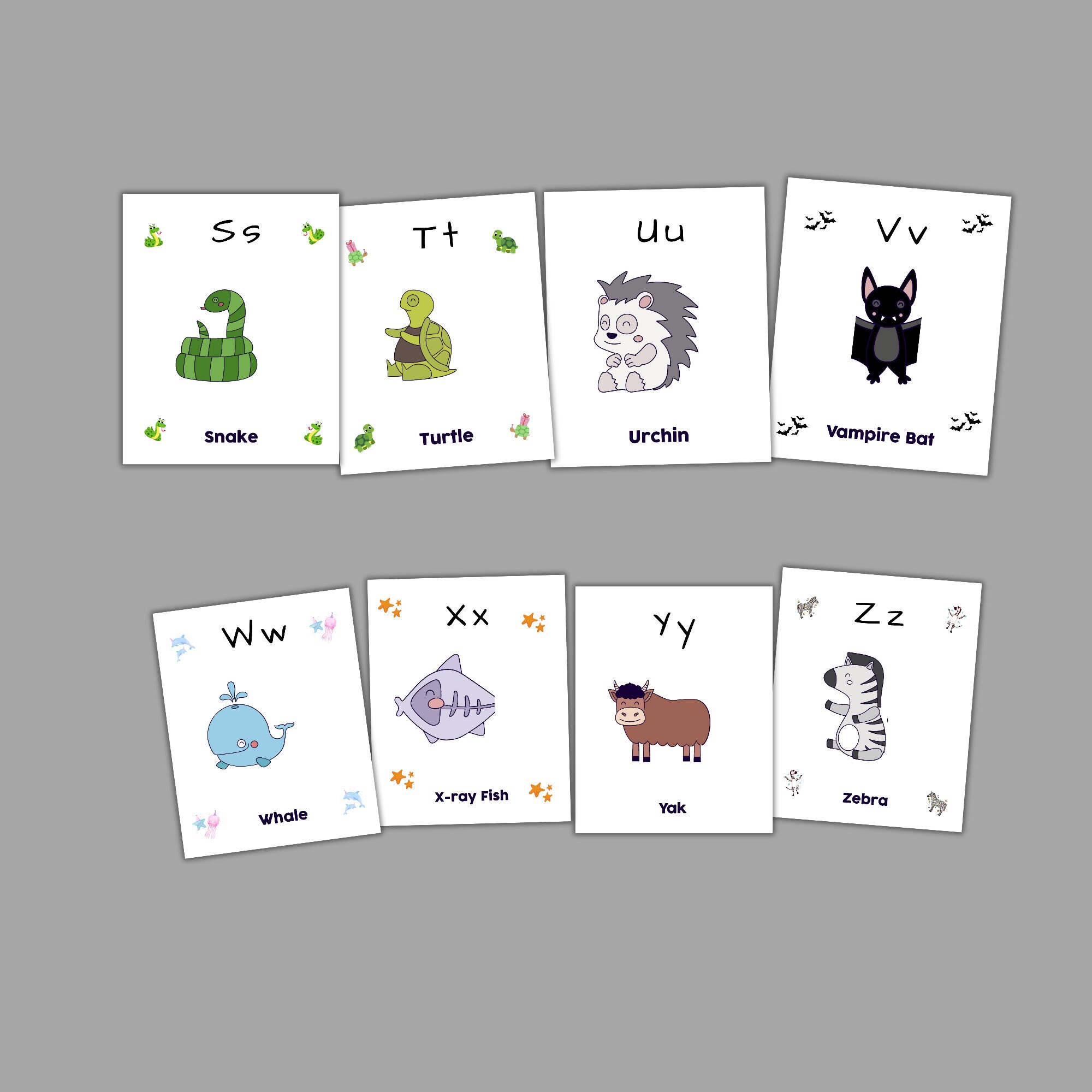 26 Alphabet Handprint Craft Art, Animal Alphabet, Baby Toddler Child ...