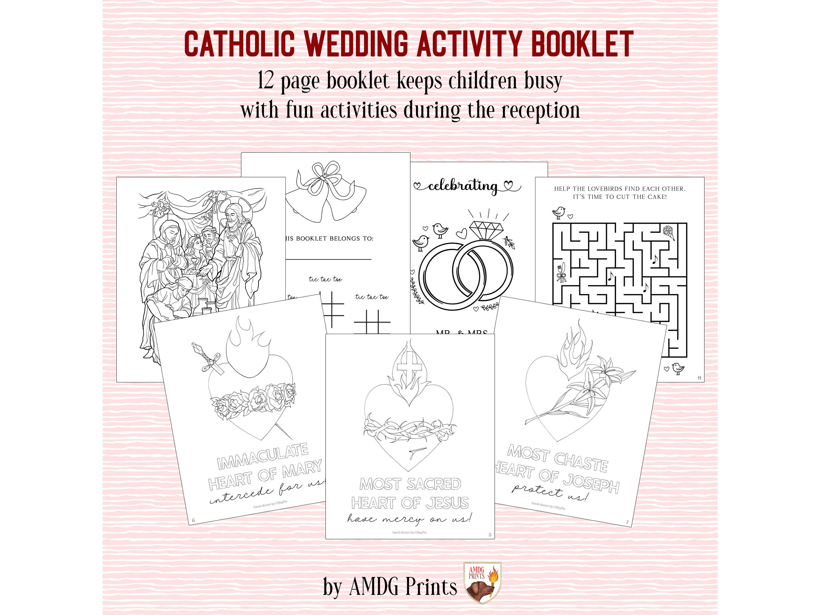 Catholic Wedding Activity Booklet - Printable PDF - Etsy