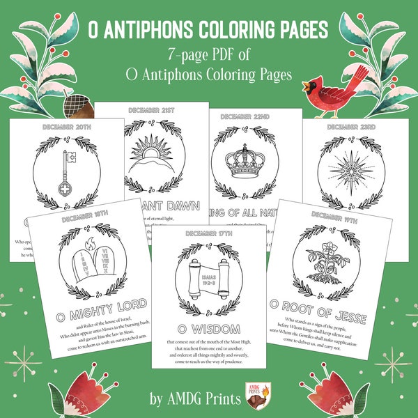 O Antiphons Printable - Etsy