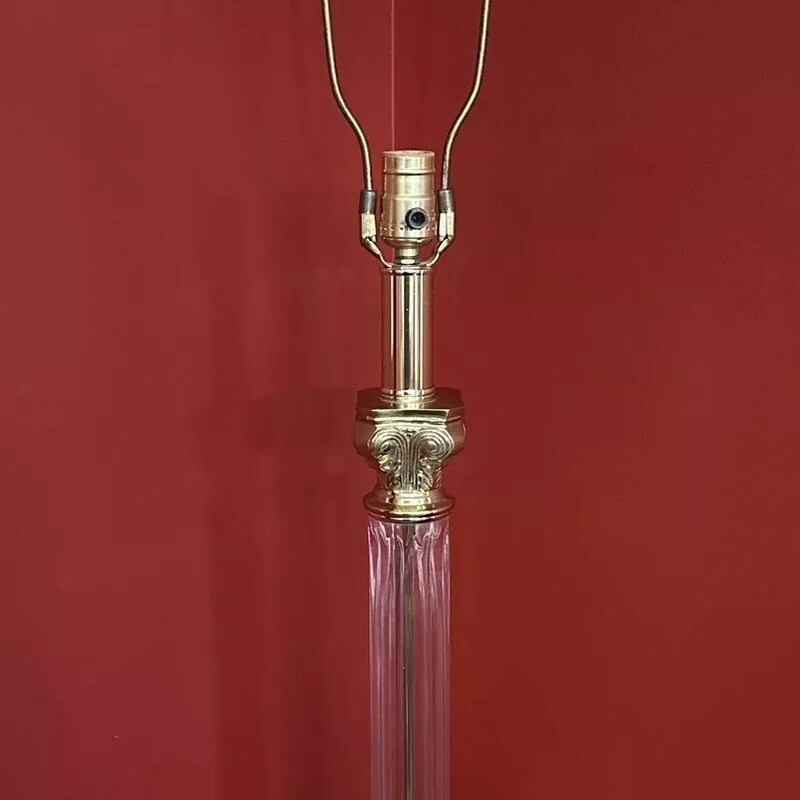 Glass Column Lamp - Etsy