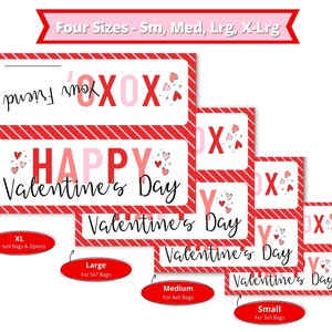 PRINTABLE Valentine Card, Treat Bag Topper Valentine, Printable Kids ...