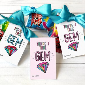 PRINTABLE Party Favor Tag, Ring Pop Party Favor Thank You Card, Easy ...