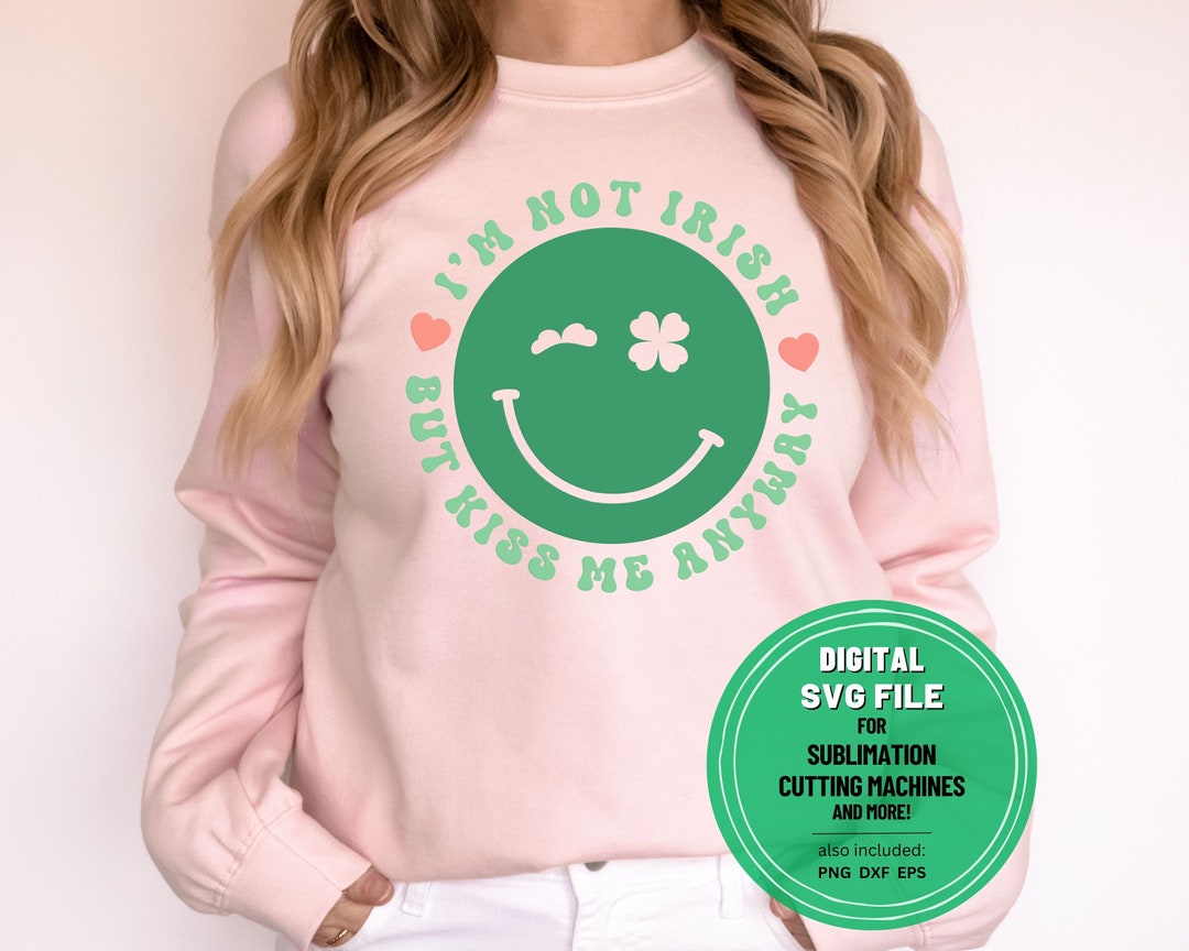 Irish Smiley Face SVG DIGITAL DOWNLOAD for Saint Patrick’s Day Shirts ...