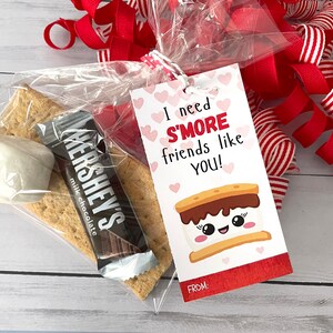 PRINTABLE Valentine Treat Bag Toppers, Smores Valentine Cards for Kids ...