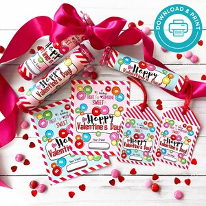 PRINTABLE Valentine Card, M&M Valentine Card, Printable Classroom ...