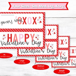 PRINTABLE Valentine Card, Treat Bag Topper Valentine, Printable Kids ...