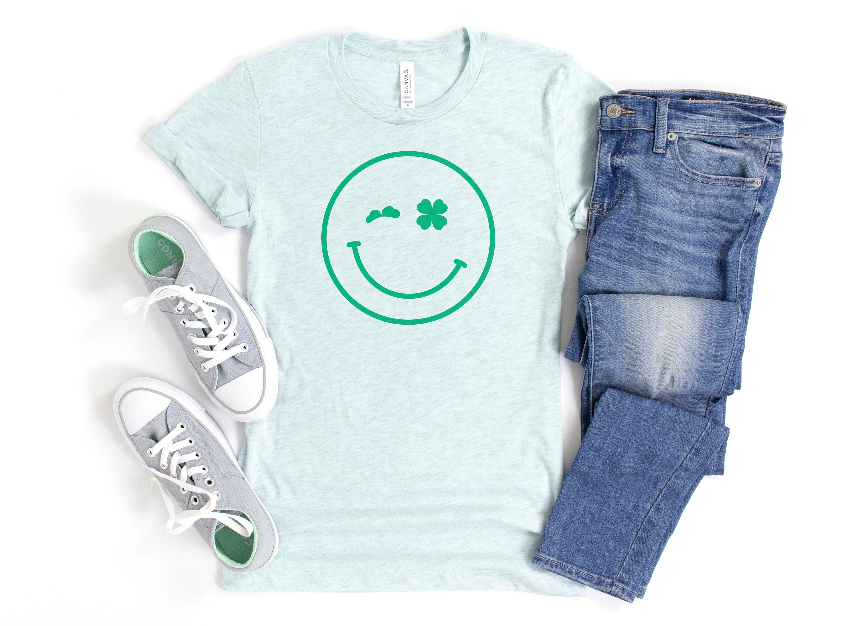 Smiley Face SVG DIGITAL DOWNLOAD! for Saint Patrick’s Day Shirts, Decor ...