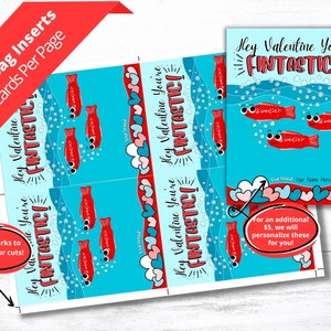 PRINTABLE Valentine Card, Swedish Fish Valentine Card, Printable ...