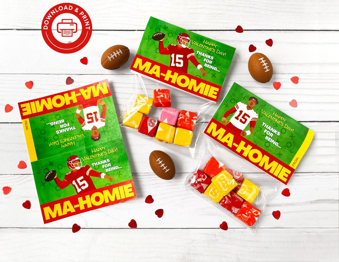 Mahomie Valentine Treat Bag Topper Cards PRINTABLE, Instant Download ...