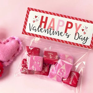 PRINTABLE Valentine Card, Treat Bag Topper Valentine, Printable Kids ...
