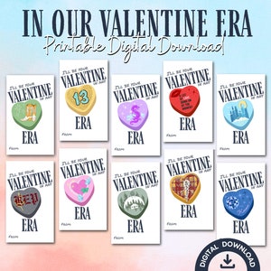 PRINTABLE Eras Valentine Tag, Swifty Valentine Cards, Printable ...