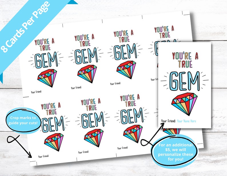 PRINTABLE Party Favor Tag Ring Pop Party Favor Thank You - Etsy