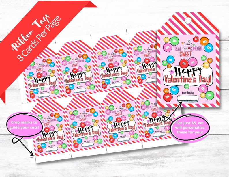 PRINTABLE Valentine Card M&M Valentine Card Printable - Etsy