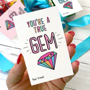 PRINTABLE Party Favor Tag, Ring Pop Party Favor Thank You Card, Easy ...