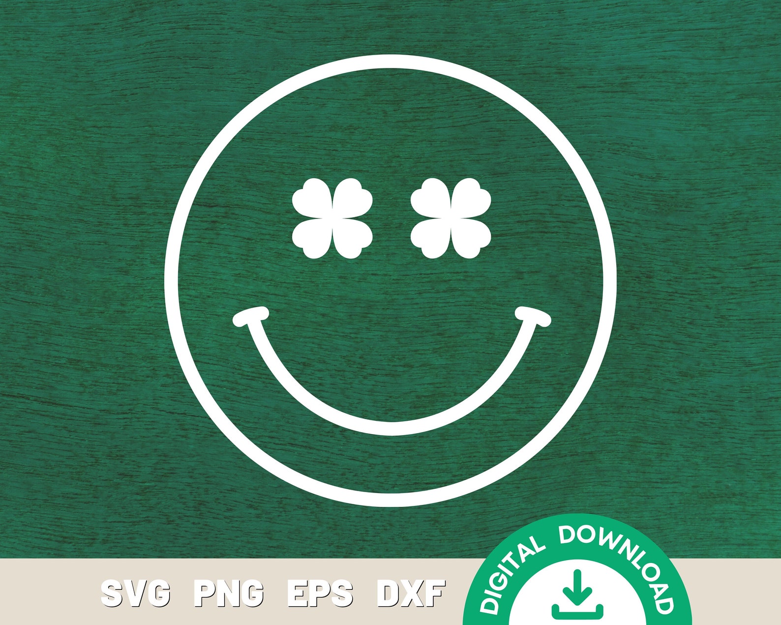 Smiley Face SVG DIGITAL DOWNLOAD! for Saint Patrick’s Day Shirts, Party ...